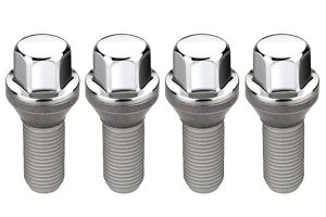 Chrome | Black Lug Bolts Set of 20 | Ball Seat for T1N 2001- 2006 ...