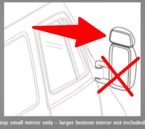 T1N 2001-2006 Sprinter Van Driver Side Genuine Mirror wide angle mirror ...