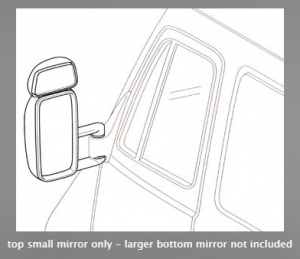 T1N 2001-2006 Sprinter Van Driver Side Genuine Mirror wide angle mirror ...