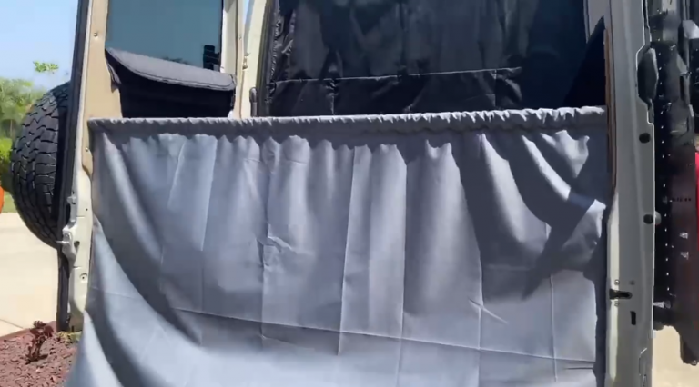 T1N 2001-2006 Sprinter Van Shower Curtain for your rear door - T1NParts.com