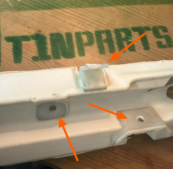 T1N 2001-2006 Sprinter Van Genuine Mercedes A Pillar Filler Foam Pieces ...