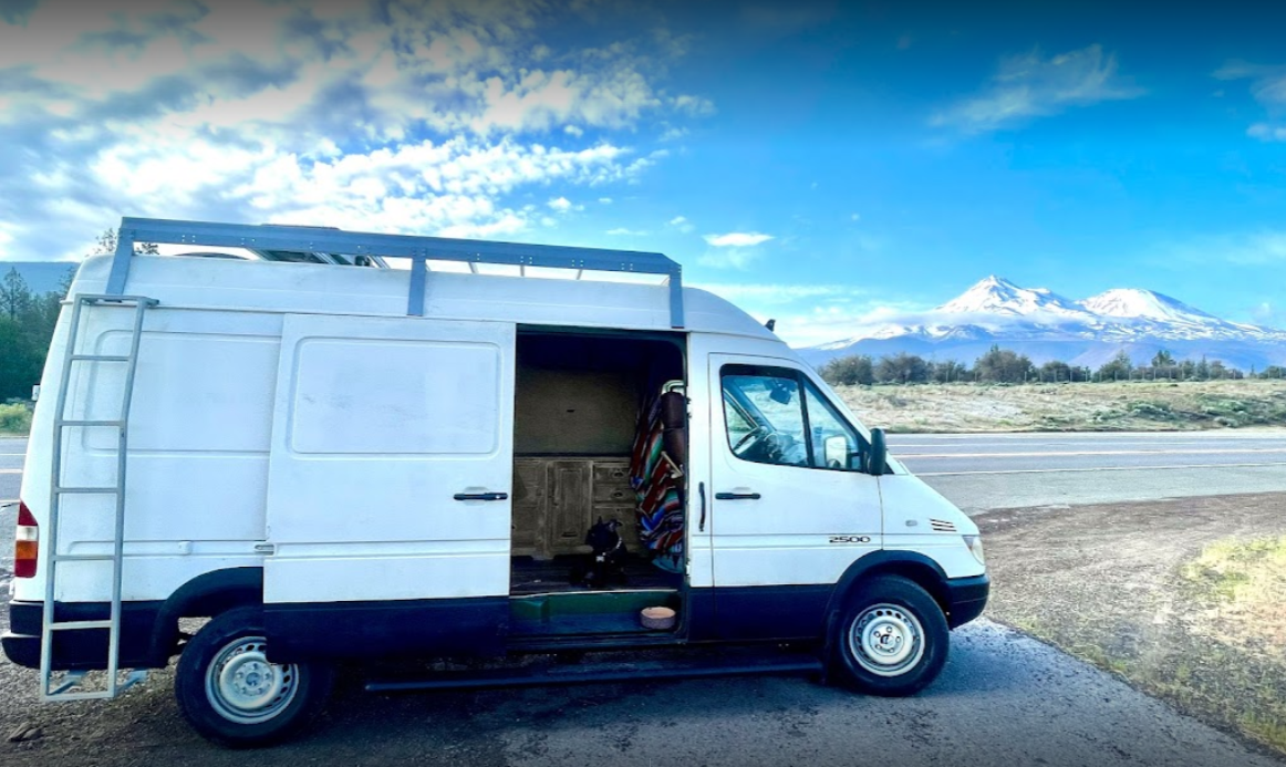 2001-2006 T1N Dodge Sprinter Van High Roof Side Ladder | Rear Side ...