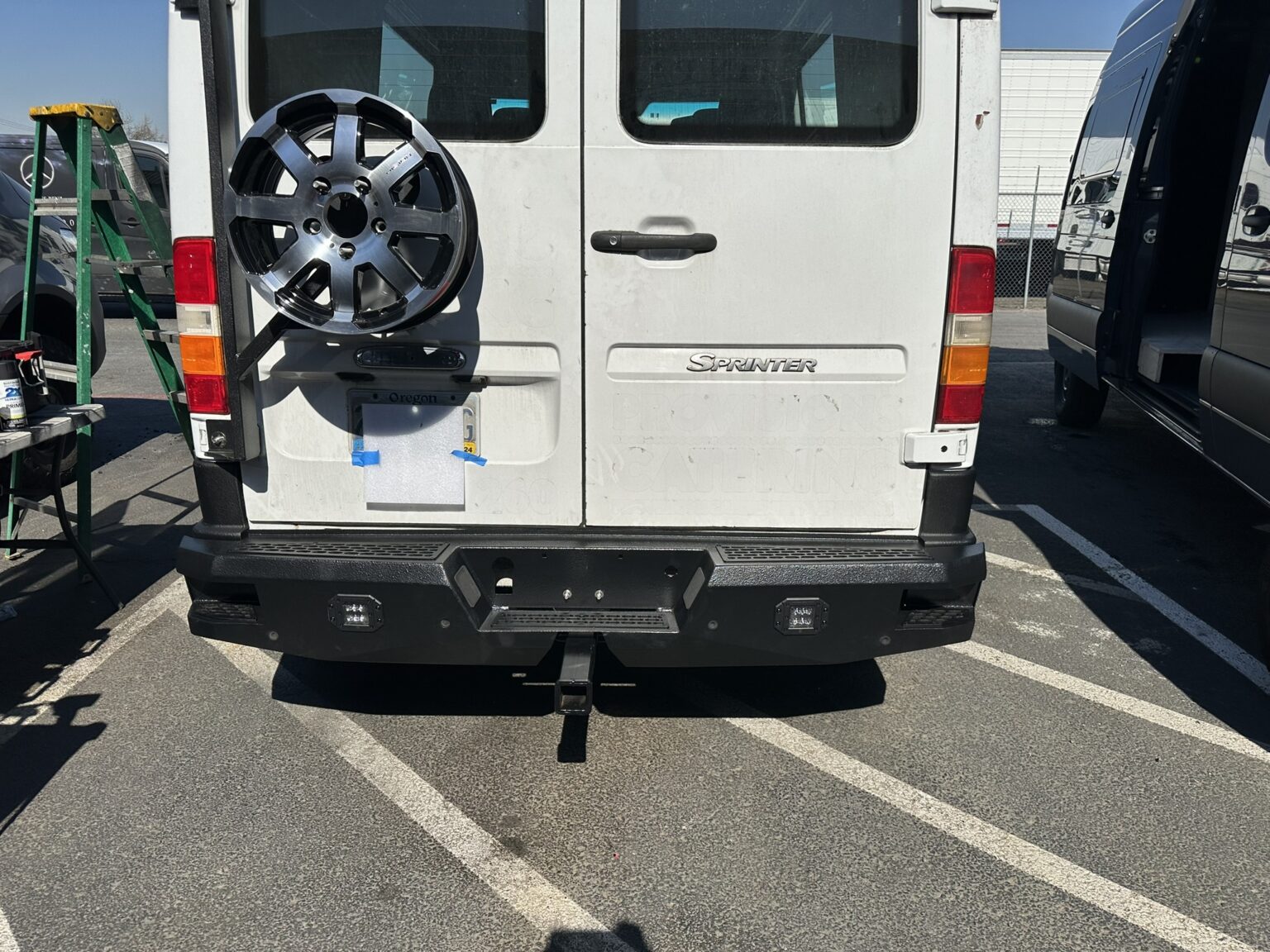 T1N 2002-2006 Sprinter Van Rear Bumper w/ LED's - T1NParts.com