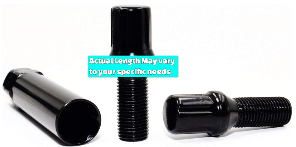 T1N 2001- 2006 Sprinter Van Vision Wheels Spline Black Lug Bolt Set of ...